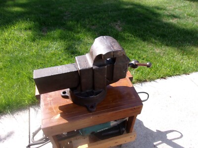 Vintage Emmert Tiger 44 Bench Vise 5" Jaws Altoona Pa. | eBay