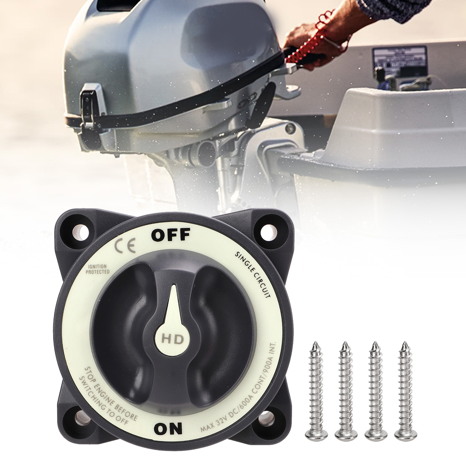 * Marine Master Battery Switch 600A 32V Single Circuit On Off Power ...