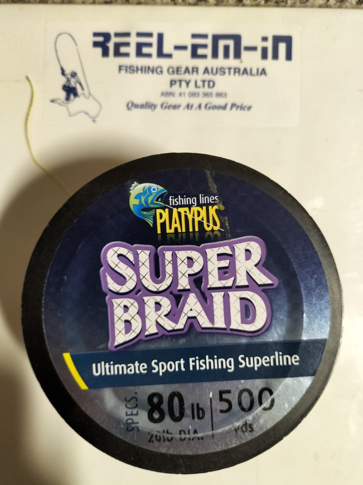 Platypus platinum Braid 500 yds 0.47mm 80lb YELLOW Aussie MADE | eBay ...