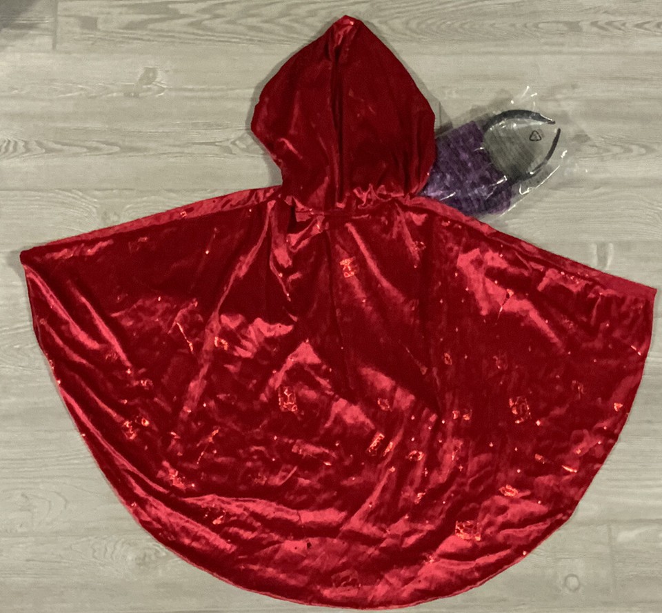 NEW Disney Hocus Pocus Mary Costume Cape Accessory Set For Adults ...