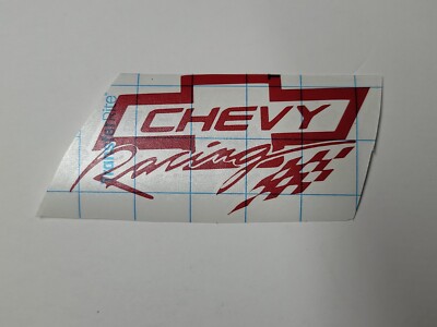 Chevy racing vinyl decal sticker RED car auto window bowtie 5x2 | eBay