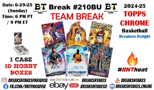 WASHINGTON WIZARDS 2024-25 Topps Chrome Basketball BREAKERS CASE Break #210BU | eBay