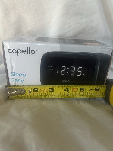 Capello Sleep Easy Digital Alarm Clock with AM/FM Radio Black CR15 | eBay