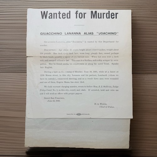 1911 Oregon Train Robbery & San Francisco Murder Wanted Posters $7,000 ...