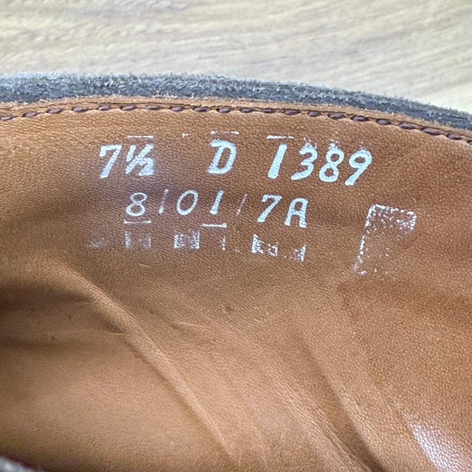 Allen Edmonds Tate Suede Boots Mens 7.5 D Gray Chukka | eBay
