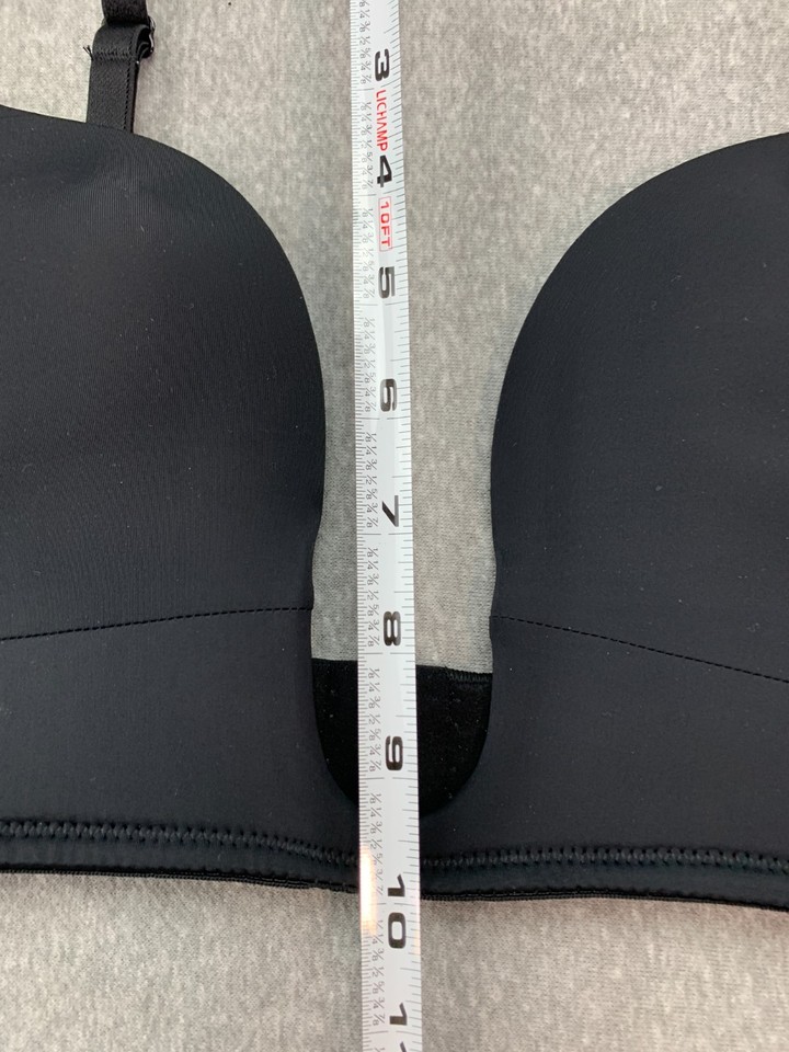 Hansca Deep U Front Padded Bra Womens Size 34D Black Modern Structure ...