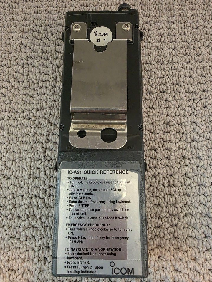 Icom IC-A21 VHF AIR BAND TRANSCEIVER | eBay