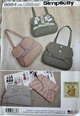 Simplicity 8664 Bags / Purses / Clutches 4 Styles Vintage Inspired Pattern Uncut | eBay