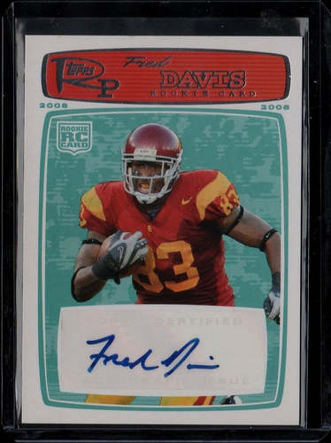 Fred Davis (USC/Redskins) 2008 Topps Rookie Progression Red Auto 610/ ...