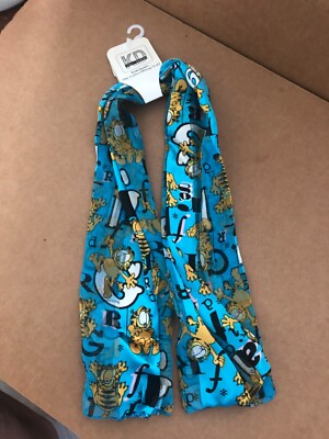 Sweet GARFIELD Keith Daniel's Ladies Oblong Scarf Polyester Blue ...