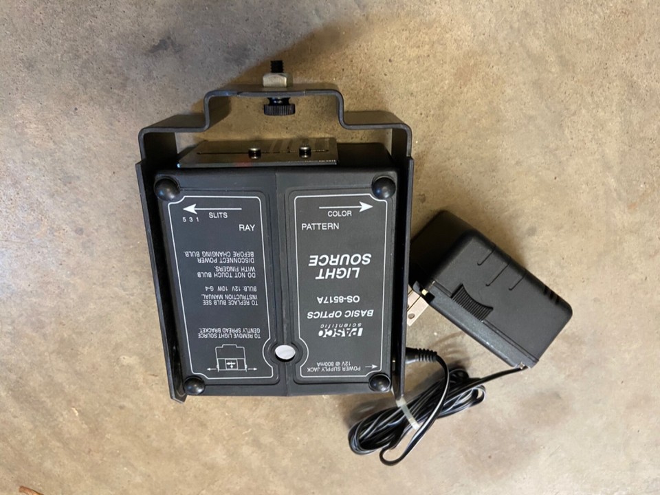Pasco Scientific Basic Optics OS-8517 Light Source | eBay