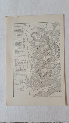 Battle of Shiloh Howell Farm Rea Farm Tennessee 1888 Civil War Map | eBay