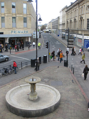 Photo 6x4 View along North Street, A46 Cheltenham From a first floor ...