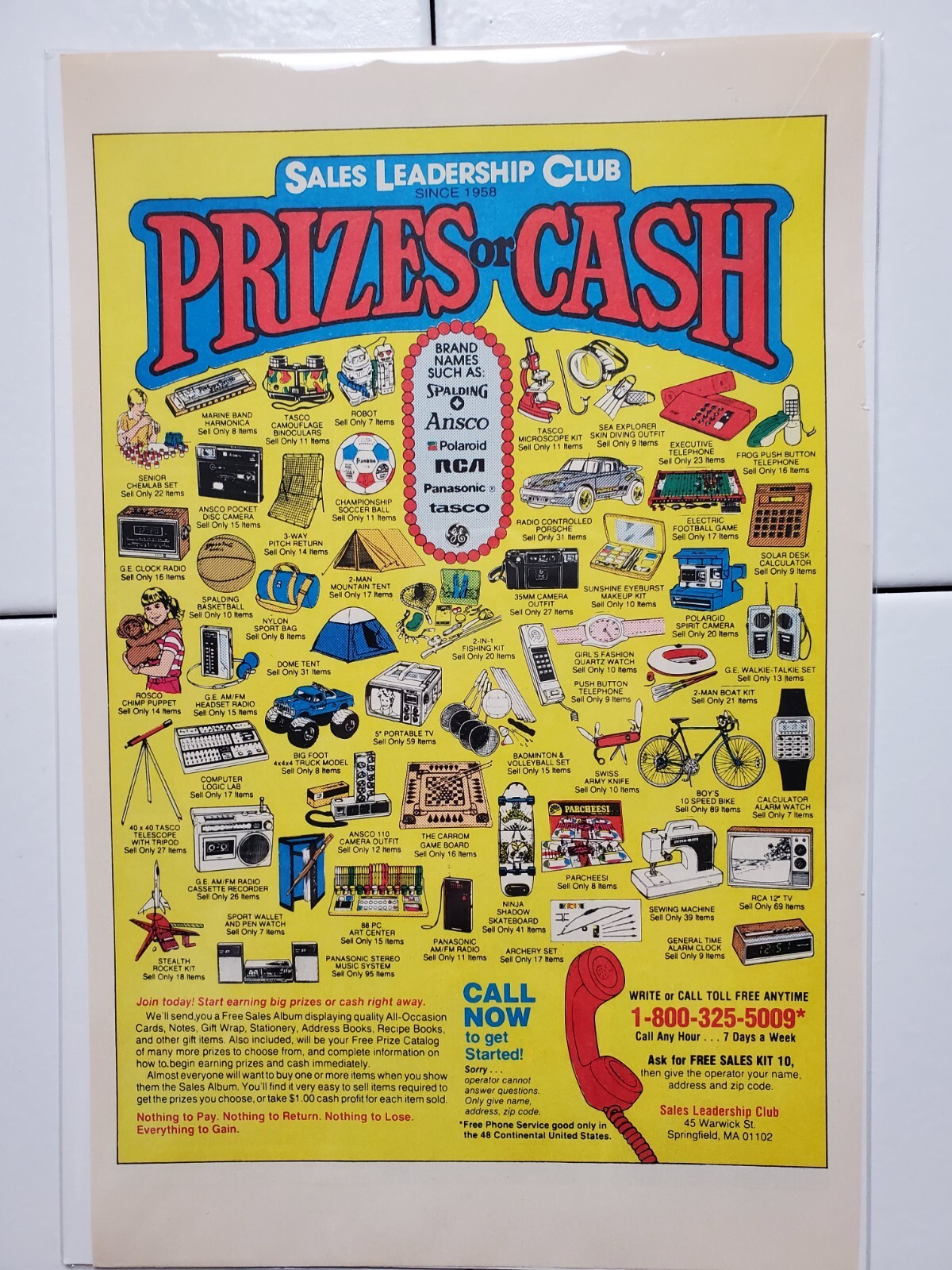 1986 Prizes Or Cash Vintage Magazine Newspaper Ad Sales Leadership Club ...