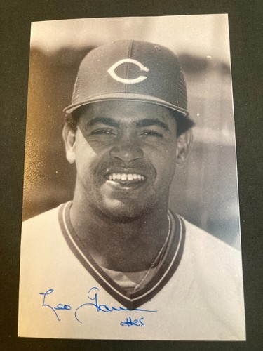 Leo Garcia Cincinnati Reds Signed Autograph Postcard Photo (1987 & 1988 ...