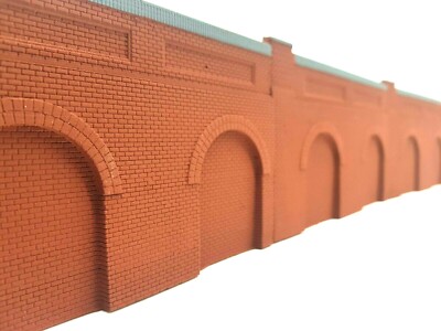 5 X Detailed Model Railway Retaining Wall With Arches For HO / OO New ...