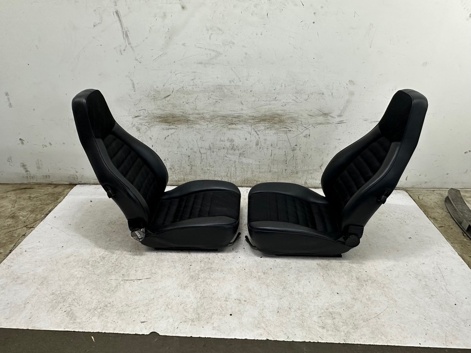Porsche 944 Script Logo Black Cloth Fronts Seats Turbo S S2 951 911 OEM ...