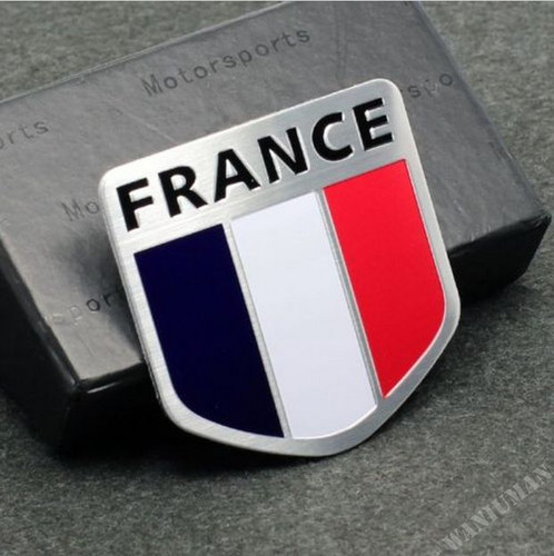 France French Flag Emblem Auto Badge Decal Sticker For Peugeot Citroen ...