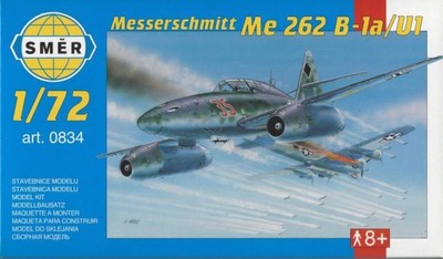 Messerschmitt Me 262 B-1a/U1 two seater (1/72 model kit, Smer 0834) | eBay