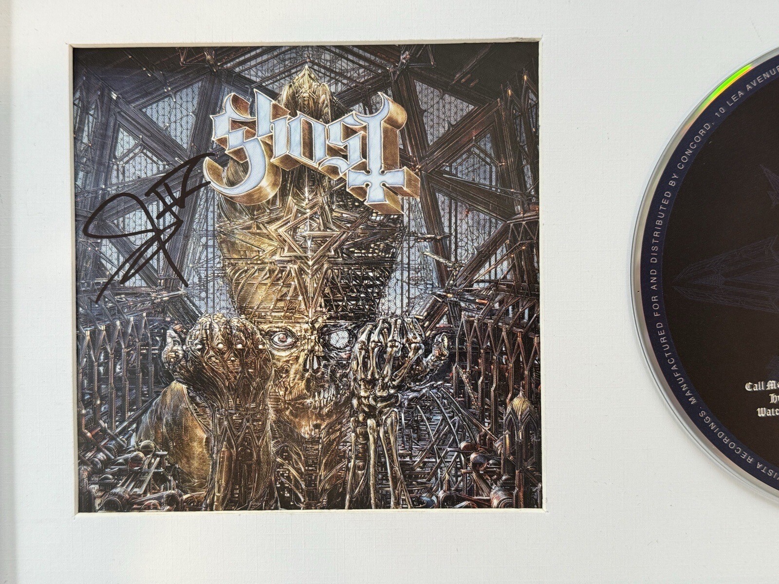 Tobias Forge Signed Autograph Ghost Impera CD Framed Display Beckett ...