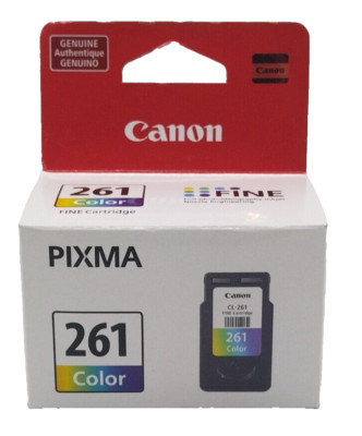 Genuine Canon Pixma 261 Tri Color Ink Cartridge CL-261 Brand New Sealed ...