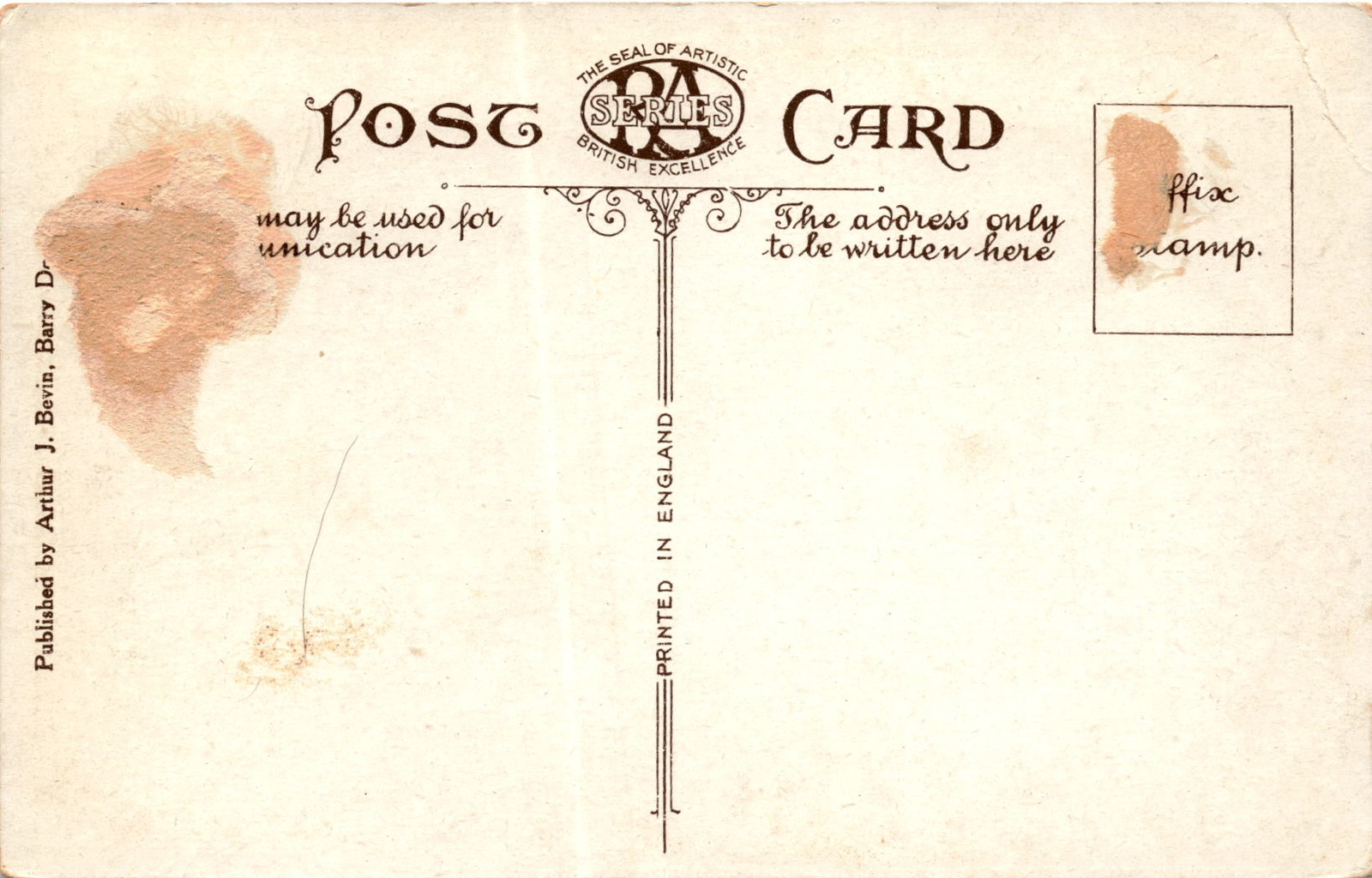 BATHING POOL BARRY ISLAND Arthur J Bevin Barry Dr POST THE SEAL OF ARTI ...