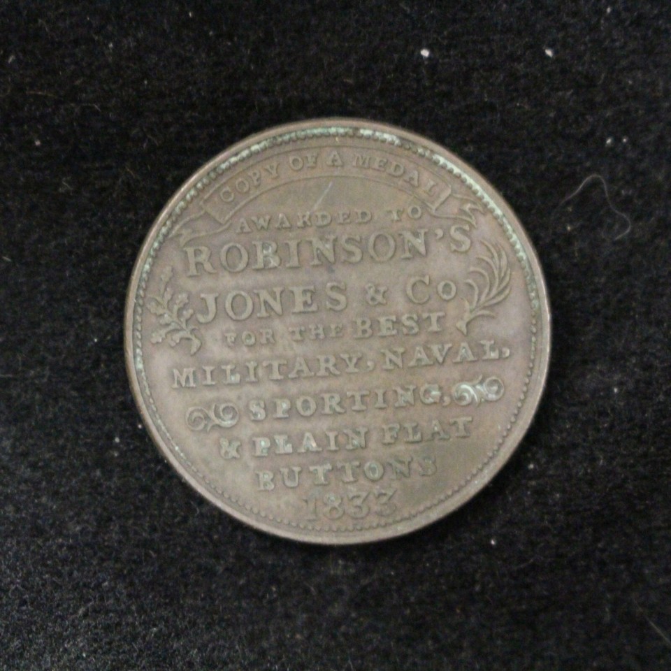 1833 Robinson & Jones Hard Times Token - Nice High Grade Token | eBay