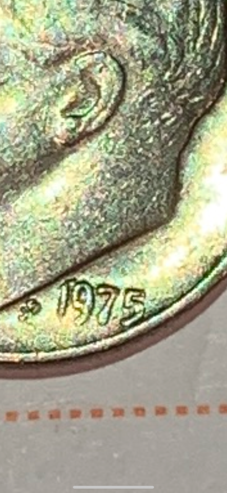 1975 Roosevelt Dime Rare No Mint Mark Error Coin" W", And "I" On Rim ...