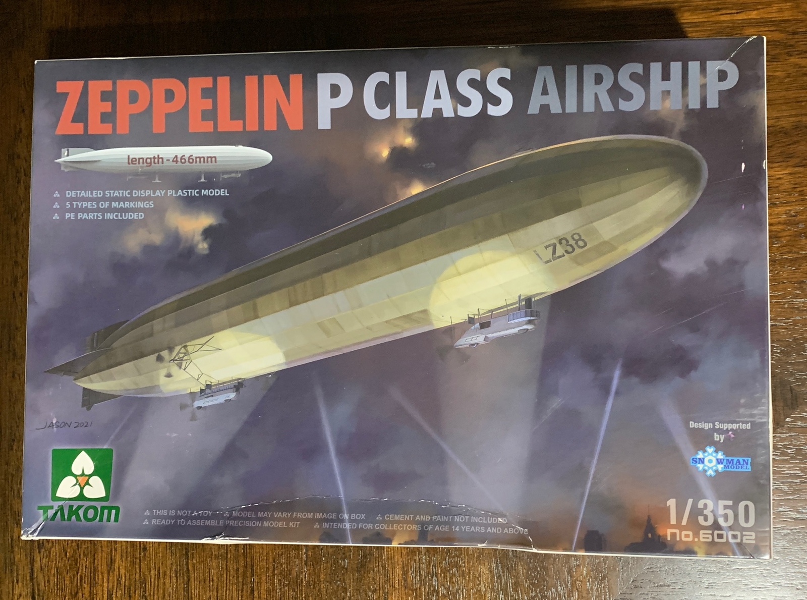 Takom 6002 1:350 Zeppelin P Class Airship Aircraft Model Kit | eBay