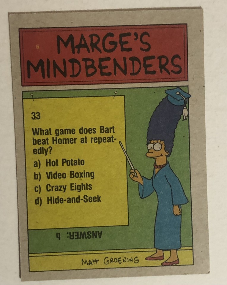 The Simpson’s Trading Card 1990 #16 Maggie Simpson | eBay