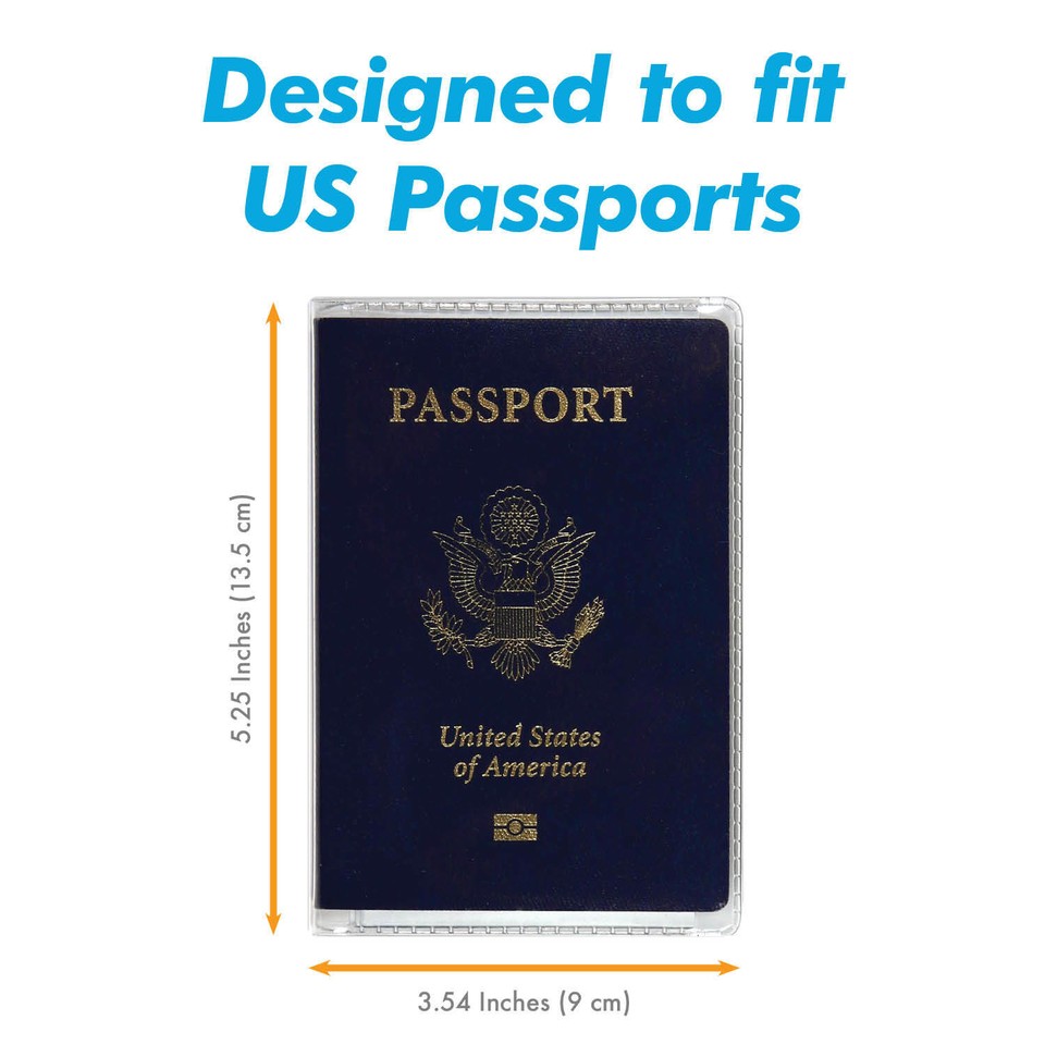 Clear Passport Cover Plastic Passport Protector Vinyl ID Card Protector ...