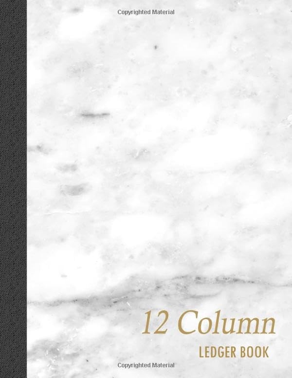12 Column Ledger Book: 120 pages , 8.5 x 11 inches ( large size ...