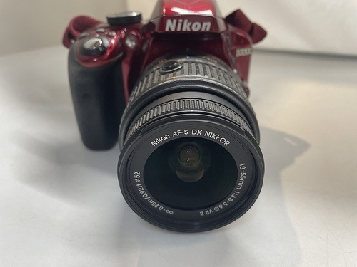 Nikon Digital Slr Camera D3300 18-55Mm Vr Ii Lens Kit Red | eBay
