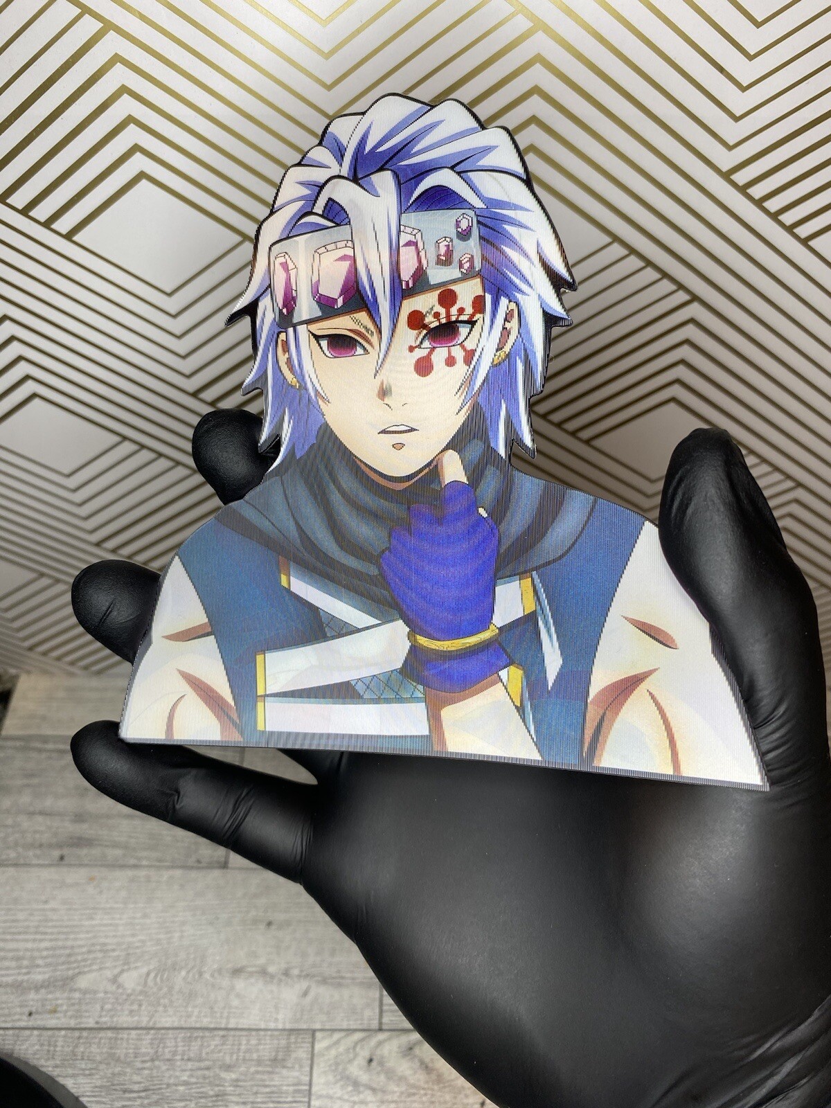 Demon Slayer Tengen Uzui Hashira 3D Lenticular Motion Car Sticker Decal ...