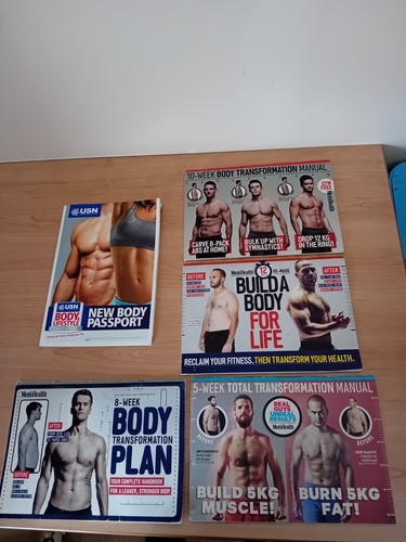 x4 Mens Health Body Transformation Guides and USN New Body Passport | eBay