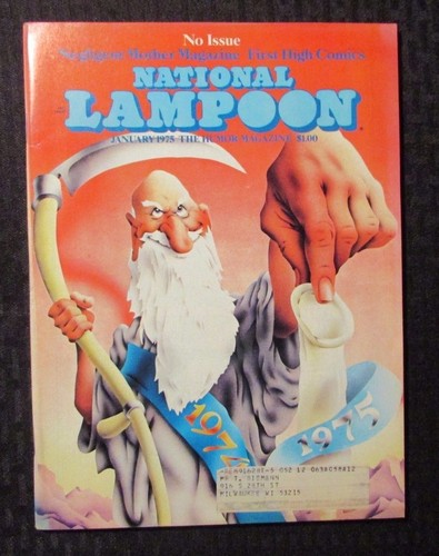1975 Jan NATIONAL LAMPOON Humor Magazine FVF 7.0 Satire Comedy - Jeff ...