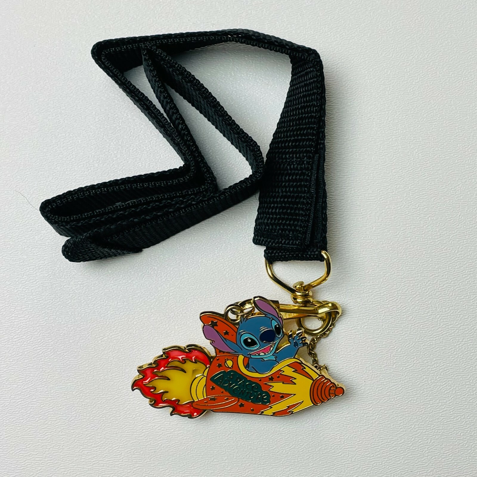 Disney Stitch on Rocket with NON-Working Light Medall… - Gem