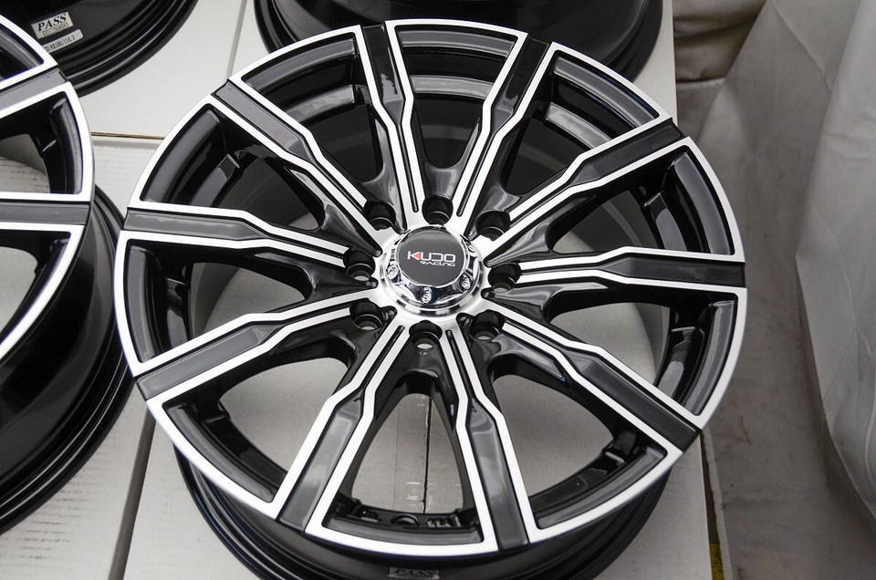 16x7 Black Wheels Rims 4 Lugs Fit Nissan Cube Sentra Versa Scion iQ xB ...