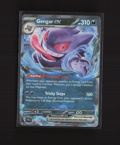 Gengar ex 104/162 Temporal Forces Double Rare Pokemon Card | eBay