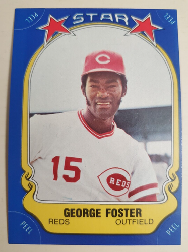 1981 Fleer GEORGE FOSTER Cincinnati Reds Star Sticker #41 NM | eBay