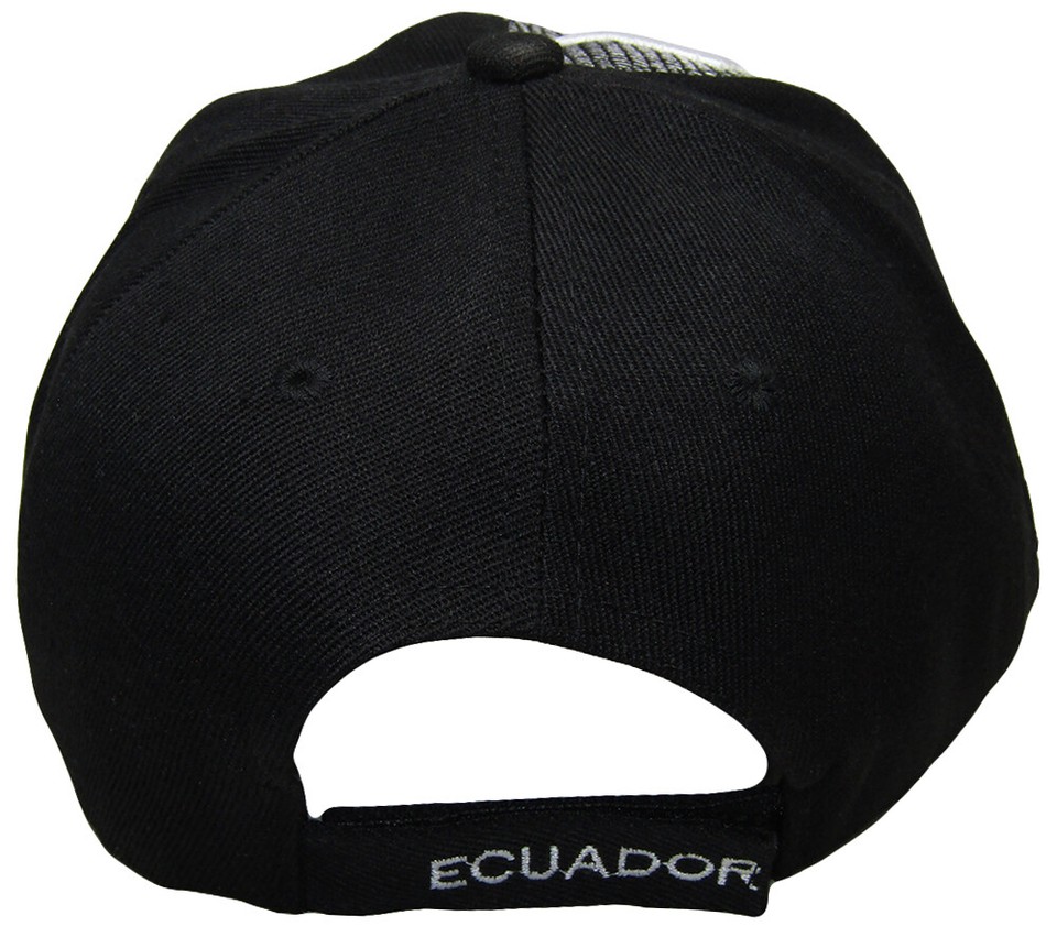 Ecuador Country Black White Letter Crest 3-D Patch On Side Embroidered ...