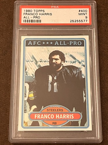1980 Topps - #400 Franco Harris Steelers Mint MT PSA 9 (Set Break) | eBay