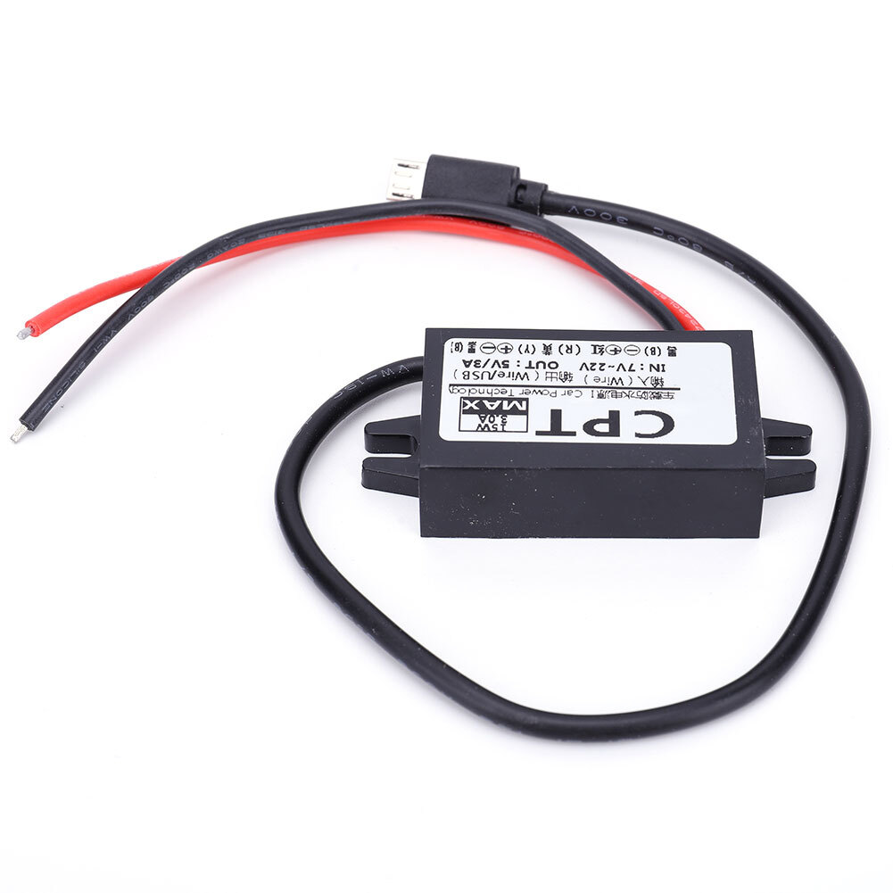 12V To 5V 3A 15W CPT DC/DC Converter Regulator (With USB Micro) # | eBay