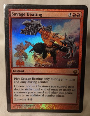 FOIL Savage Beating – Darksteel - MTG LP | eBay