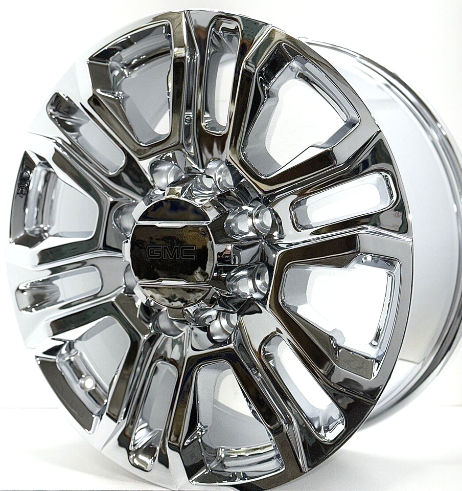 20” Chrome 5957 OE 96455 Replica Wheels fits GMC Sierra 2500 3500 ...