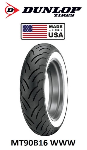 DUNLOP ELITE WHITE WALL MT90B16 REAR TIRE HARLEY TOURING SOFTAIL DYNA ...