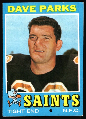 1971 Topps Dave Parks #37 New Orleans Saints L2 | eBay