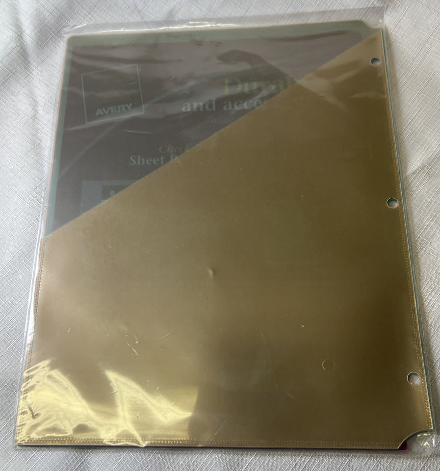 5 Pack Avery® Binder Pockets Assorted Colors Acid Free Three Ring 8 ...