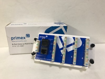 PRIMEX 8-PORT Cat5 Voice w/ RJ31X Module P/N 125-0986 Lot of 20 | eBay