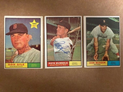 Don Gile Red Sox Signed 1961 Topps Card w/COA Auction for one Card | eBay